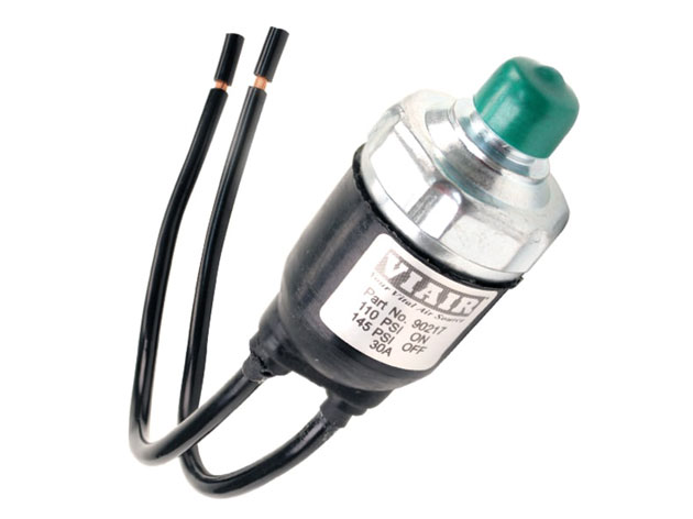 Sealed Pressure Switch, 1/8" M NPT Port, 12 GA Lead Wires (85 PSI On ...