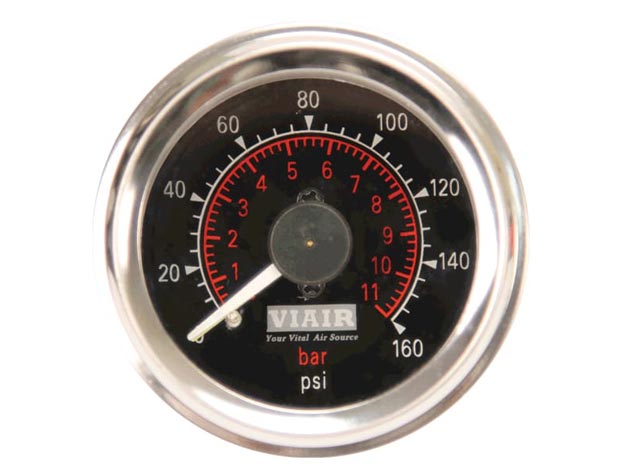 2" Dual Needle Gauge 220 Black | Universal Air